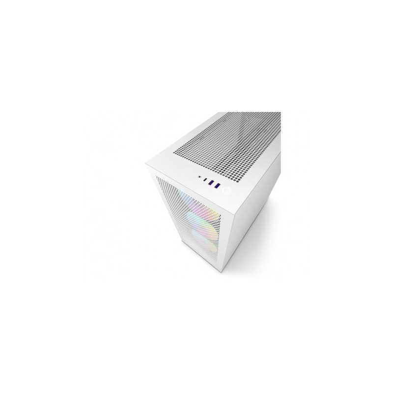 NZXT H7 Flow RGB , tower case (white (matt), tempered glass)